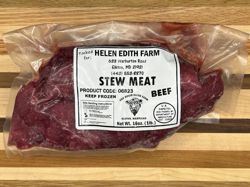 Stew Meat ($8/1lb pkg) | The Helen Edith Farm