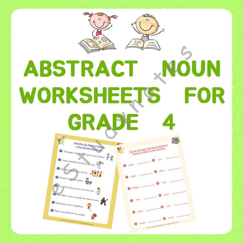 Class 4 English Noun - Abstract Noun Worksheets - 6 printable ...