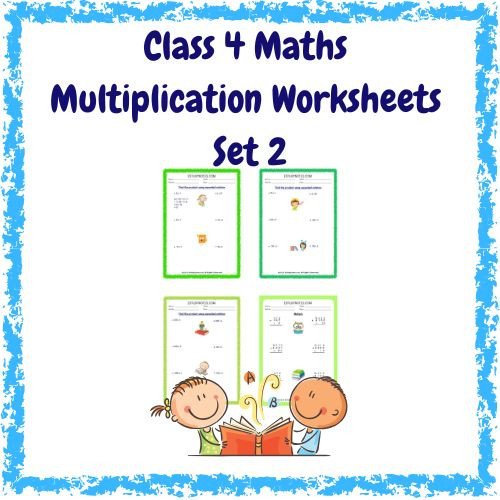 Class 4 Maths Multiplication Worksheets Set 2 [Great for Revision ...