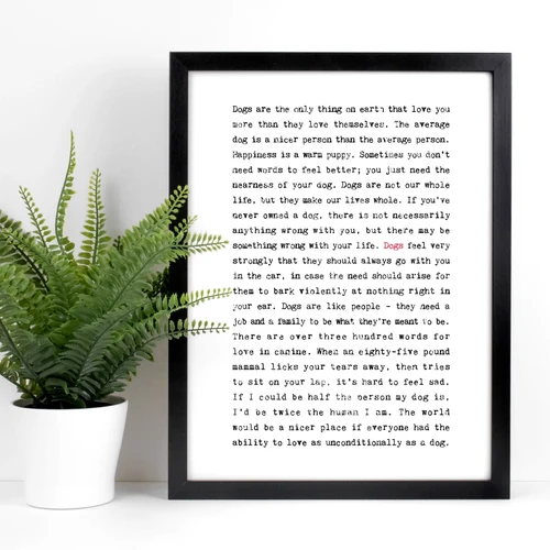 Dog Quotes Print | Completely Mutts