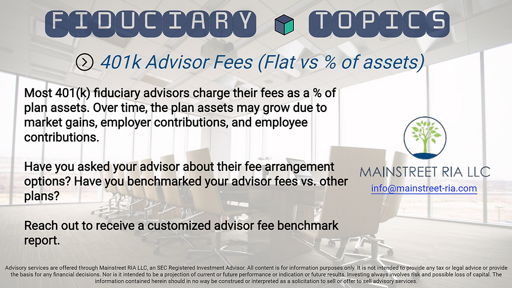 401(k) Advisor Fee Method