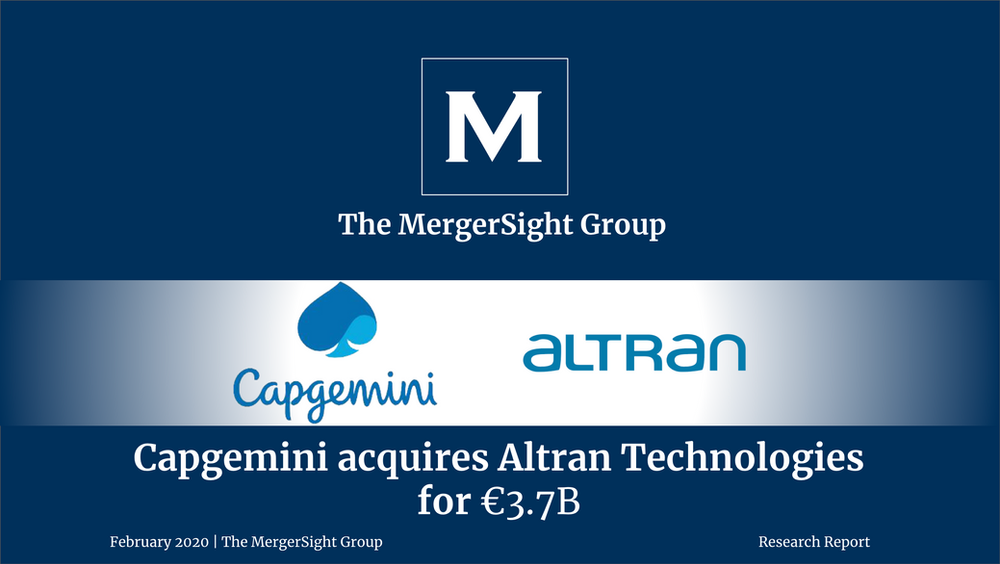 Capgemini acquires Altran Technologies for €3.7B
