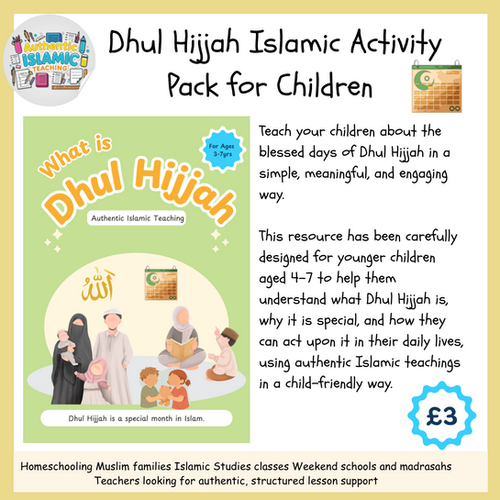 What Is Dhul Hijjah | Dhul Hijjah Islamic Activity Pack for Children ...