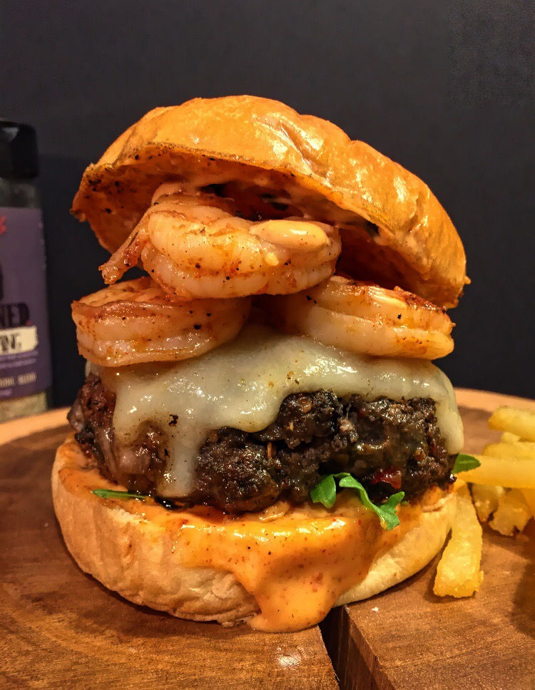 Emmpeccable Surf n' Turf Burger w/ "Aioli"