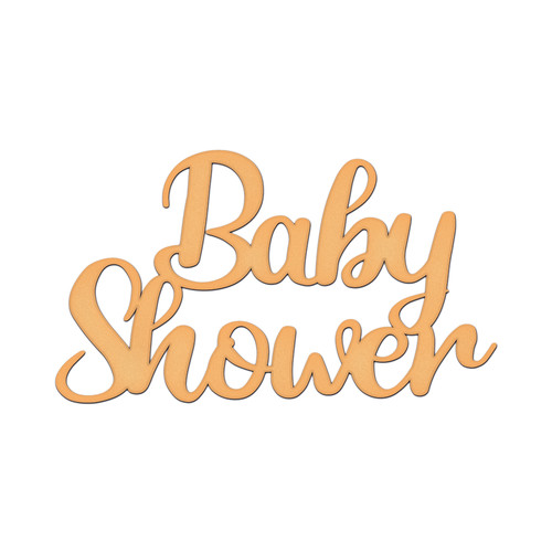 Letrero Baby Shower Clásico 60cm MDF 6mm | Maskdetalles