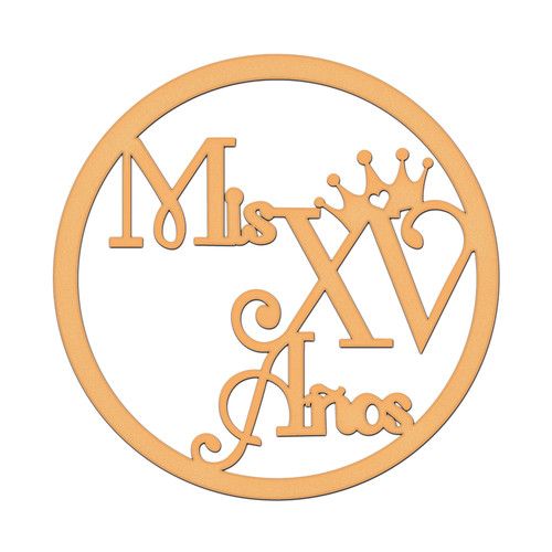 Letrero Mis XV Años 60cm MDF 6mm | Maskdetalles