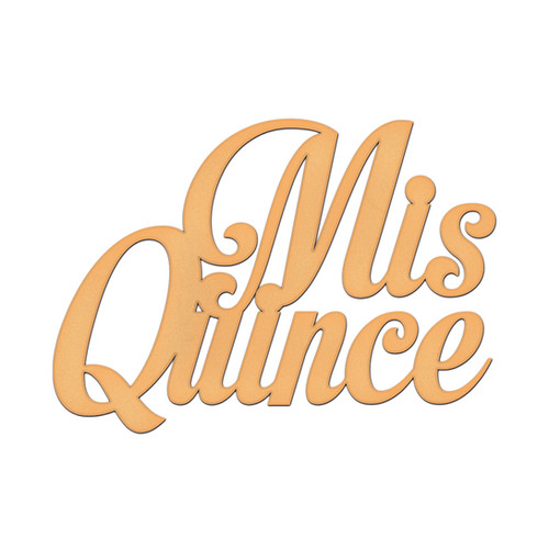 Letrero Mis Quince XV 60cm MDF 6mm | Maskdetalles