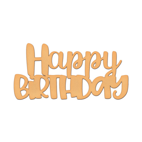 Letrero Happy Birthday Ancho 60cm MDF 6mm | Maskdetalles