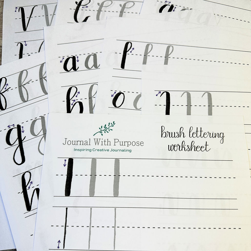 Using Lettering in your Journal