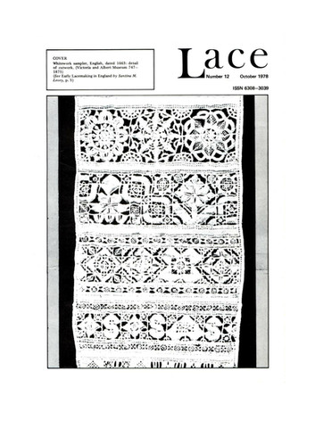 Lace issue 12 - October 1978 | TheLaceGuild