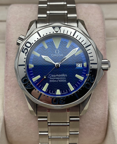 *Box/Papers/Serviced/Warranty* Omega Seamaster Midsize Watch Blue 36mm ...