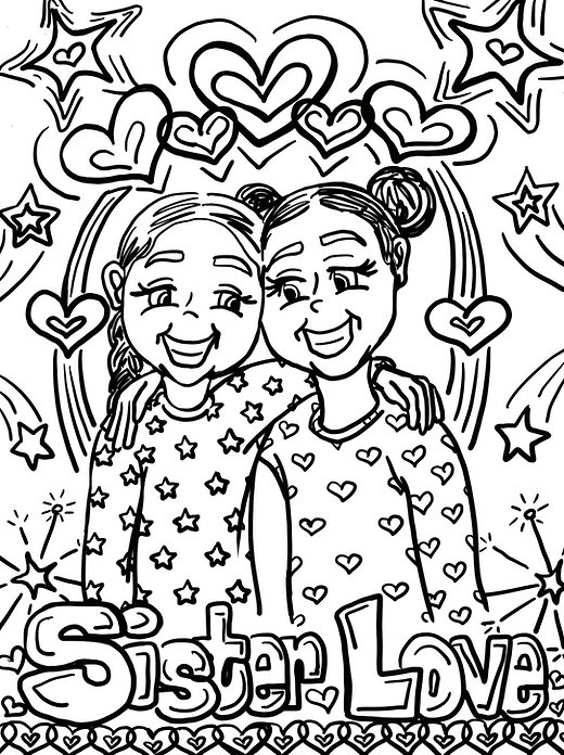 coloring pages of facial expressions
