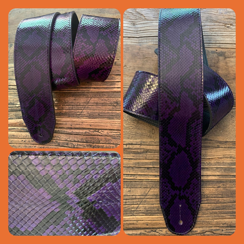 AF Designs Snakeskin Guitar Straps Specials
