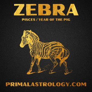 Primal Zodiac Sign of Zebra