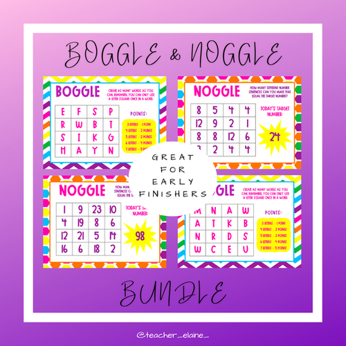 Noggle & Boggle Bundle | Teacher Elaine