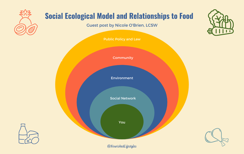 Social Ecological Model and Relationships to Food