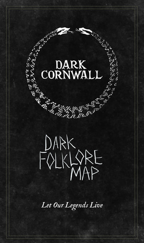 Foldable Dark Cornish Folklore Map | Dark Cornwall