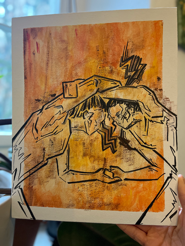 Wrestling Fight Zone on Canva | Yuli Lam