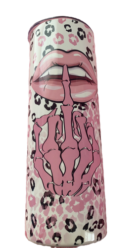 Black and pink middle finger tumbler | Fueled By Sunshine
