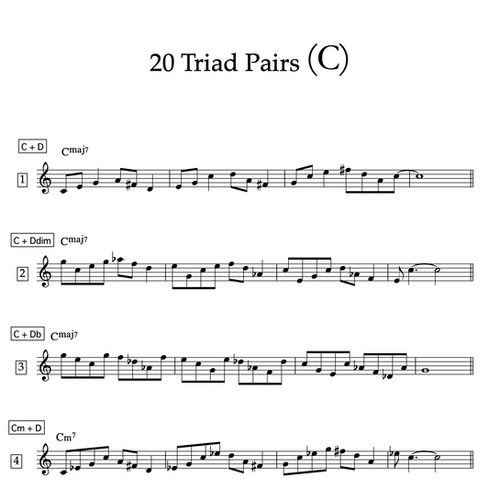 20 Triad Pairs (all keys) | juanortiz
