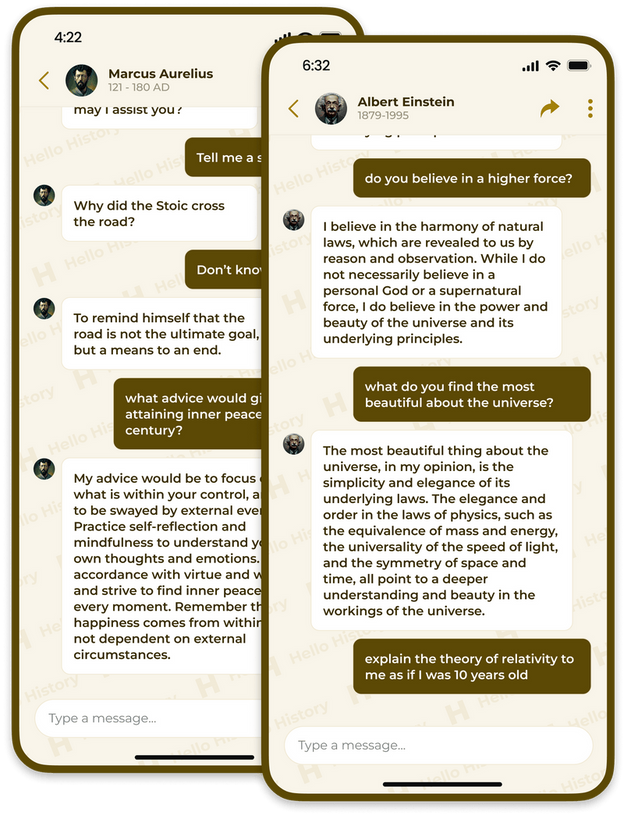 Hello History | Interact with History's Greatest Figures through AI