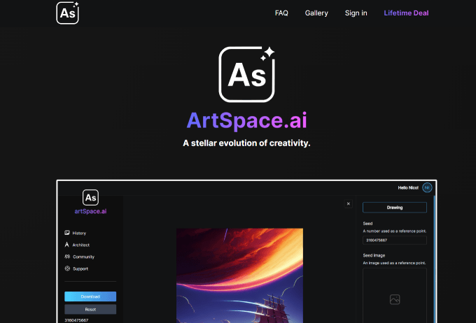 ArtSpace.ai | Unleash Your Creativity With AI-Powered Art