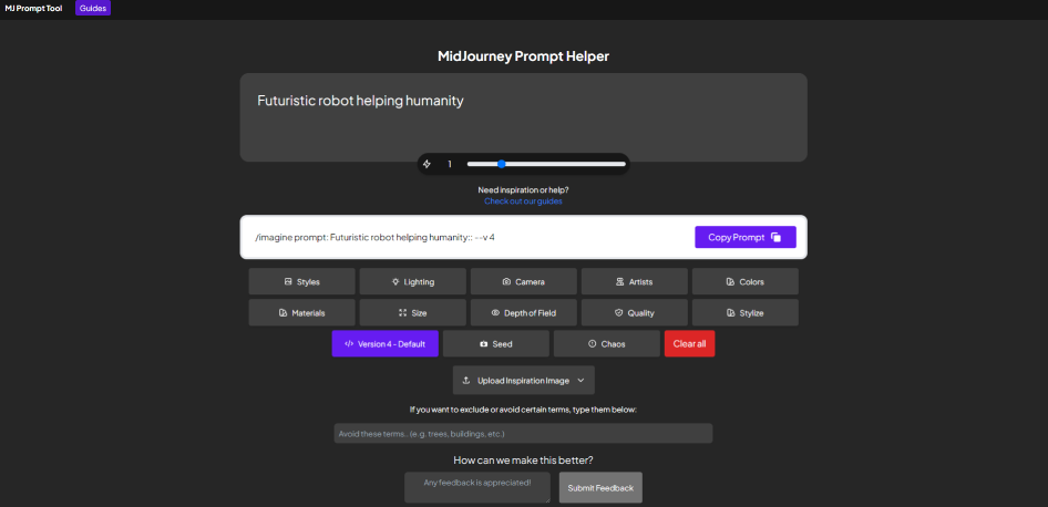 MidJourney Prompt Helper | Transform Your Prompts with Ease and Creativity