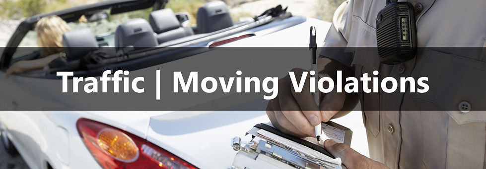 Traffic | Moving Violations | We Care Legal