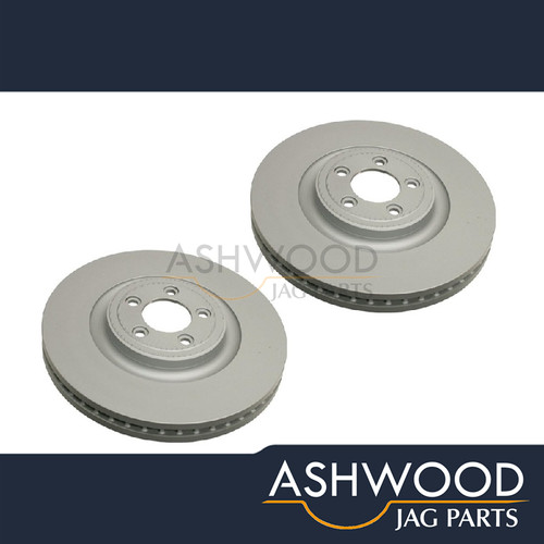 Front Brake Discs x2 (355mm) Jaguar XF SV8 XFR (2008-15) - C2C25337 ...