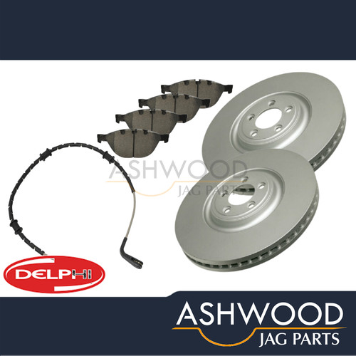 Jaguar XFR XFR-S 5.0 V8 S/C (2009-15) Front Brake Kit (380mm) DELPHI ...