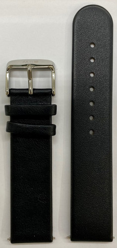 Akteo Black Leather Strap 20mm | Stella Timepieces