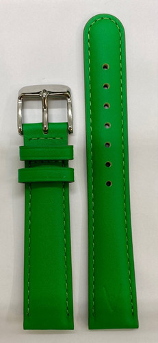 Akteo Green Leather Strap 18mm | Stella Timepieces