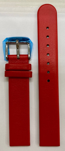 Akteo Red Leather Strap 18mm | Stella Timepieces