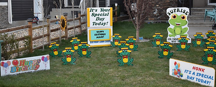 Choose Your Display | Birthday Lawn Cards