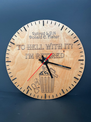 Personalized Retirement Clock | U M C Designs