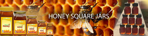 Honey Square Jar | Cosmos Packware