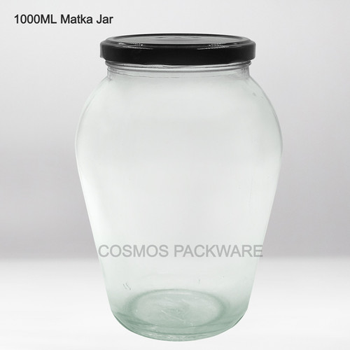 1000ML Matka Ghee Jar - 82MM LC | Cosmos Packware