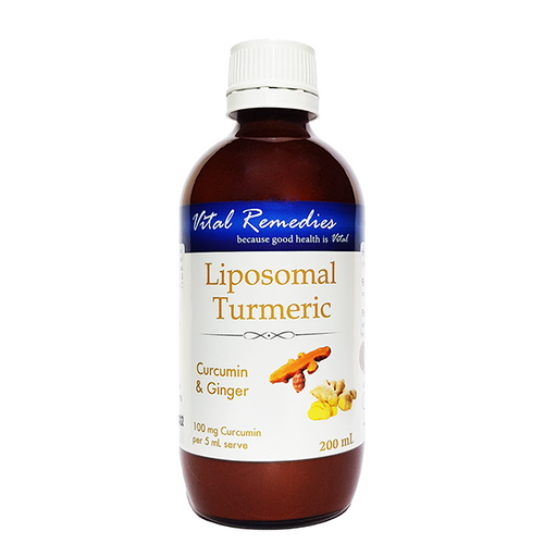 Liposomal Turmeric - Curcumin and Ginger - 200 mL | Vital Remedies