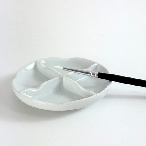 Ceramic Paint Dish with 4 Sections | ModernCalligraphyCo.