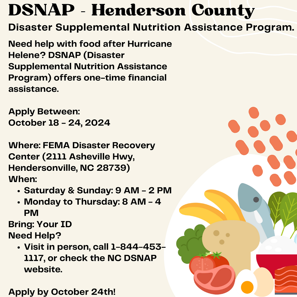 DSNAP: Disaster Food Assistance Available Now!