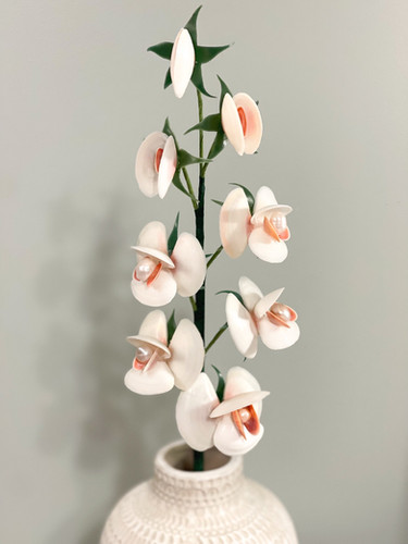 Pink Orchid Seashell Flower | Salty Seashell Creat