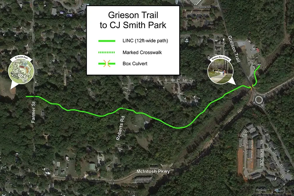 The LINC Trail - (Map 4 OF 5) Greison Trail to C. Jay Smith Park