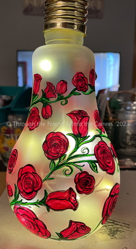 Frosted Rose Light Bulb | Through the Frame