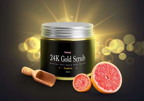 24K Gold Booty Scrub - Powerful Skin Brightener | Pinkbooty