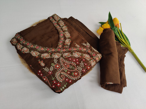 KU1354.Rich Embroidery work Pure Cotton A-Line frock | SSC