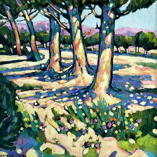 Promenade des Pines Provence by Terence Clarke | The Rutland Gallery
