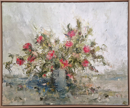 Flowers and Foliage in a Vase by Hannah Ivory Baker | The Rutland Gallery