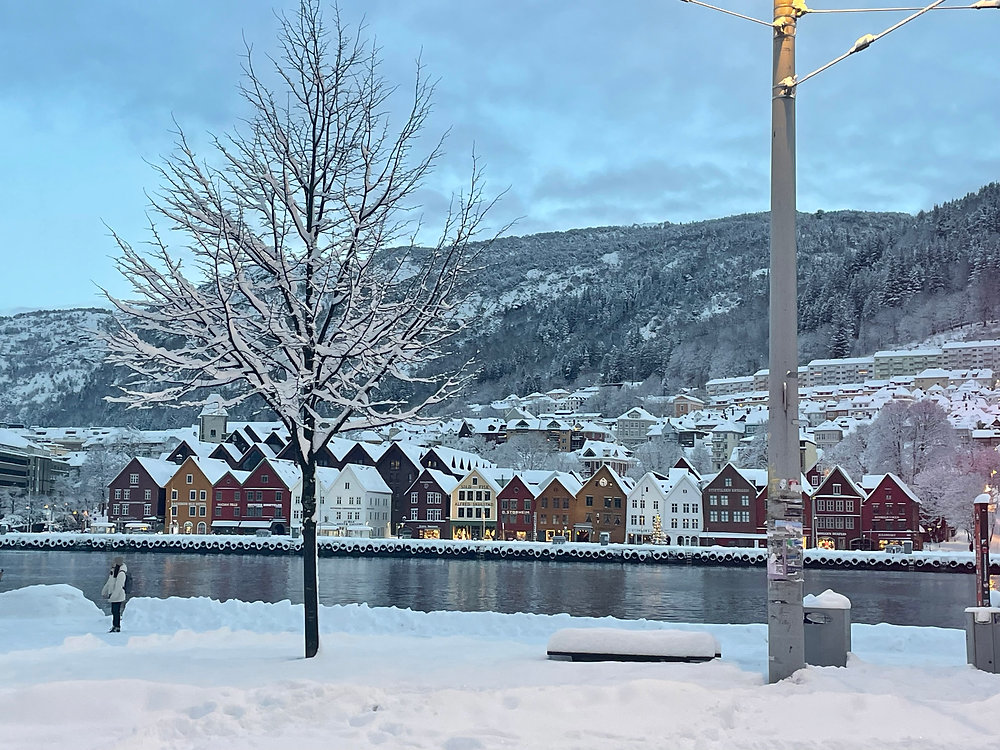 A cold, snowy, weekend here in bergen