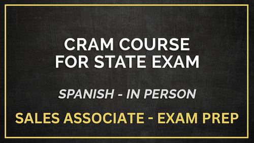 In Person - Sales Associate Cram Course for State Exam - Spanish | GW ...