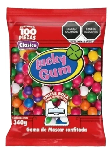 Chicle Bola Lucky Gum Clasico | Candy Rico